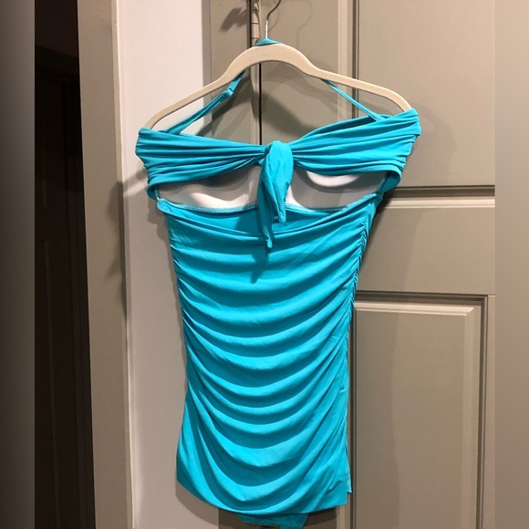 Swim | Beautiful Turquoise One Piece Pinup Type Swimsuit Youll Be ...